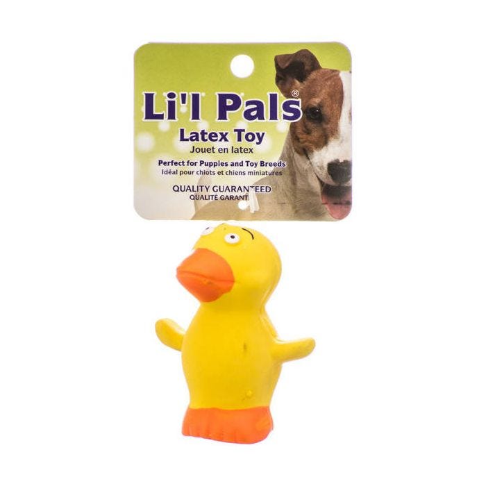 Lil Pals Latex Duck – Cascadia Natural Pet Supply